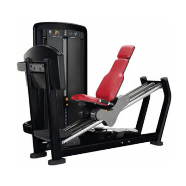 The Insignia Series Seated Leg Press features an upright
