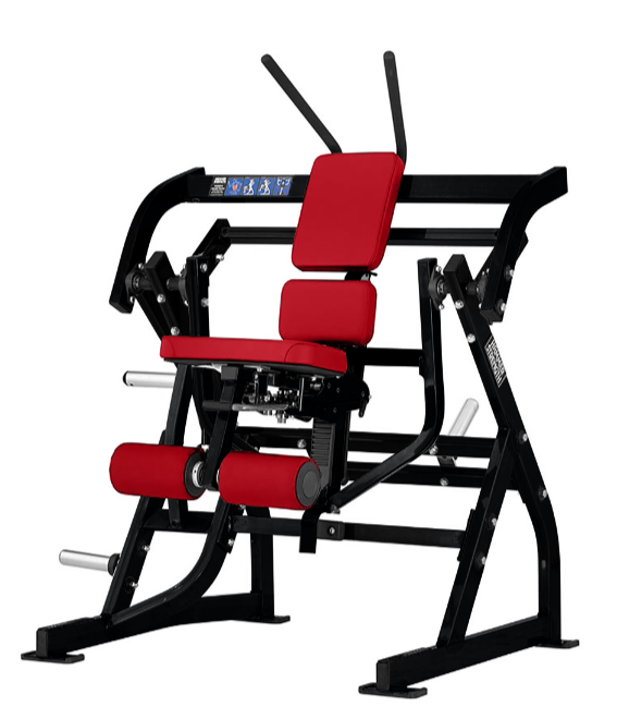 The Plated-Loaded Abdominal Oblique Crunch uses a swivel